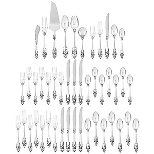 Wallace Grande Baroque 46-Piece Sterling Flatware Set