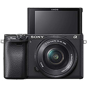 Sony Alpha A6400 4K Wi-Fi Digital Camera & 16-50mm Lens with 64GB Card + Battery + Charger + Case + Tripod + 2 Lens Kit