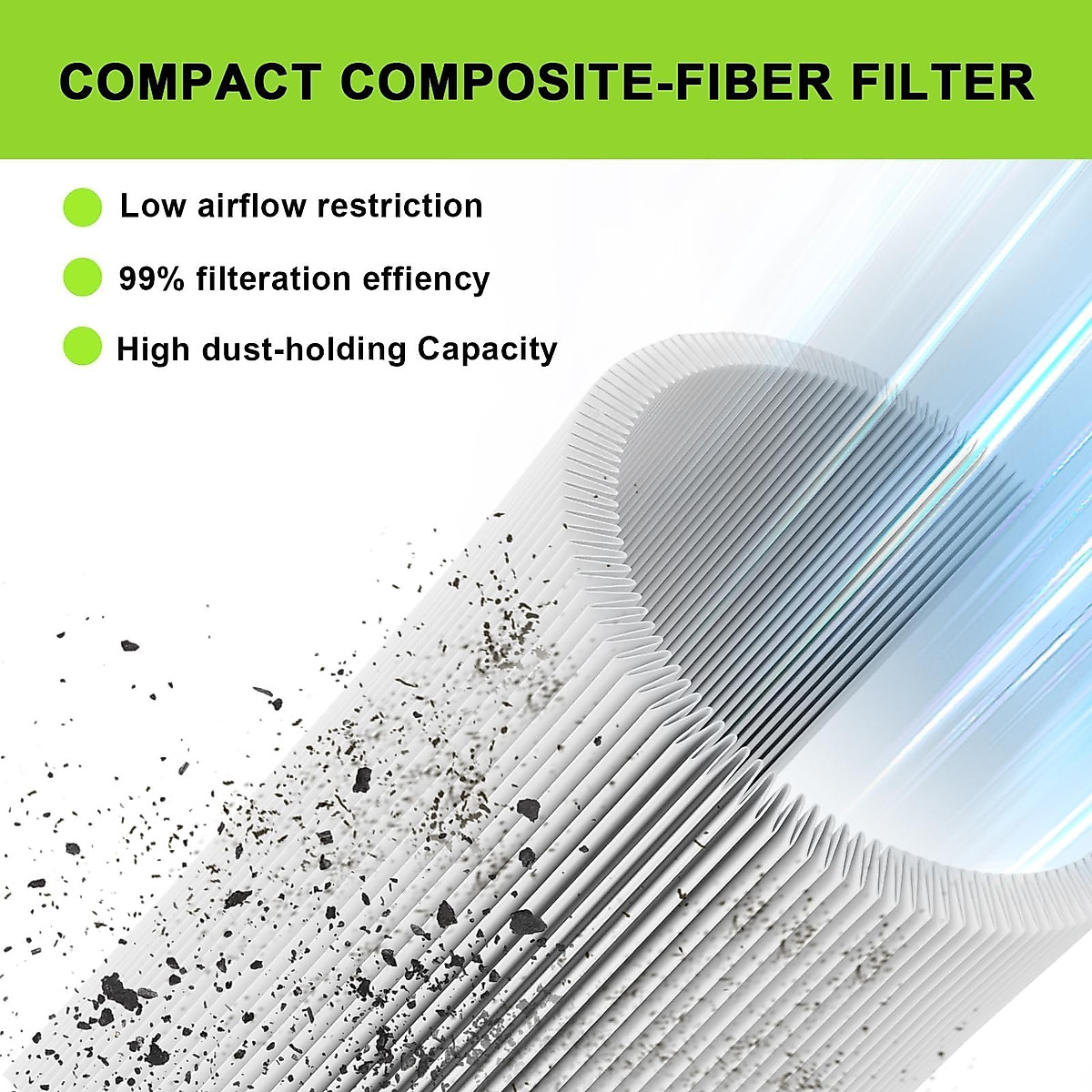 Harbot 491588S Flat Air Filter Cartridge for Briggs and Stratton 491588 399959 BS-4915885 625-675 Series Troy-Bilt TB110 Toro 20332 Craftsman 33644 Lawn Mower 12PACK Air Cleaner