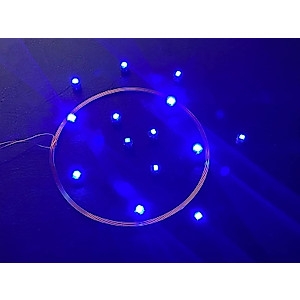 Taidacent 80mm Long Distance 5V Wireless LED Coil Inductive Coil and Ten Colorful Wireless LEDs Lights Brightness Adjustable Wireless LED Induction Wireless Charging Module
