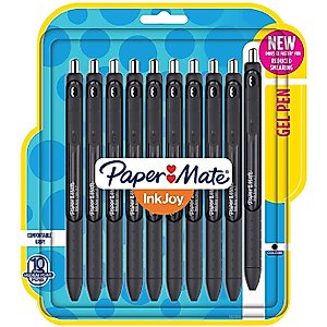 Paper Mate 1958764 InkJoy Gel Pens, Medium Point, Black, 10-Count