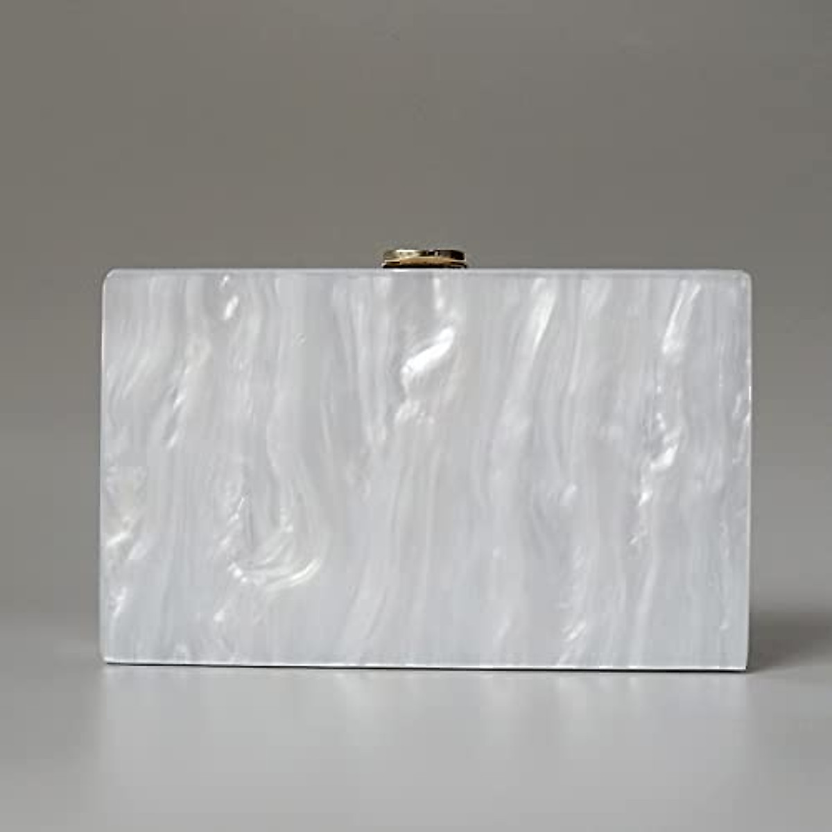 Fashion Accessory Women Bag Acrylic White Solid Night Dinner Handbag Woman Wedding Evening Bag Trendy Party Clutch Purse