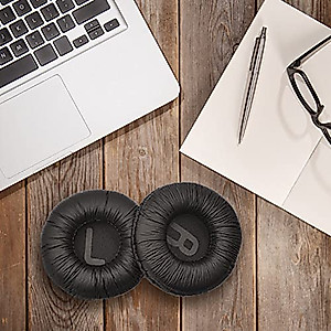 Aiivioll Replaceable Foam Headphone Cover Compatible with Tune 500(T500BT), Tune 450(T450), Tune600BTNC, TUNE510 (T510BT) Wireless Headphone (Wrinkled Leather Print, Black)