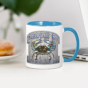 CafePress Chesapeake Bay Blues Mug Ceramic Coffee Mug, Tea Cup 11 oz