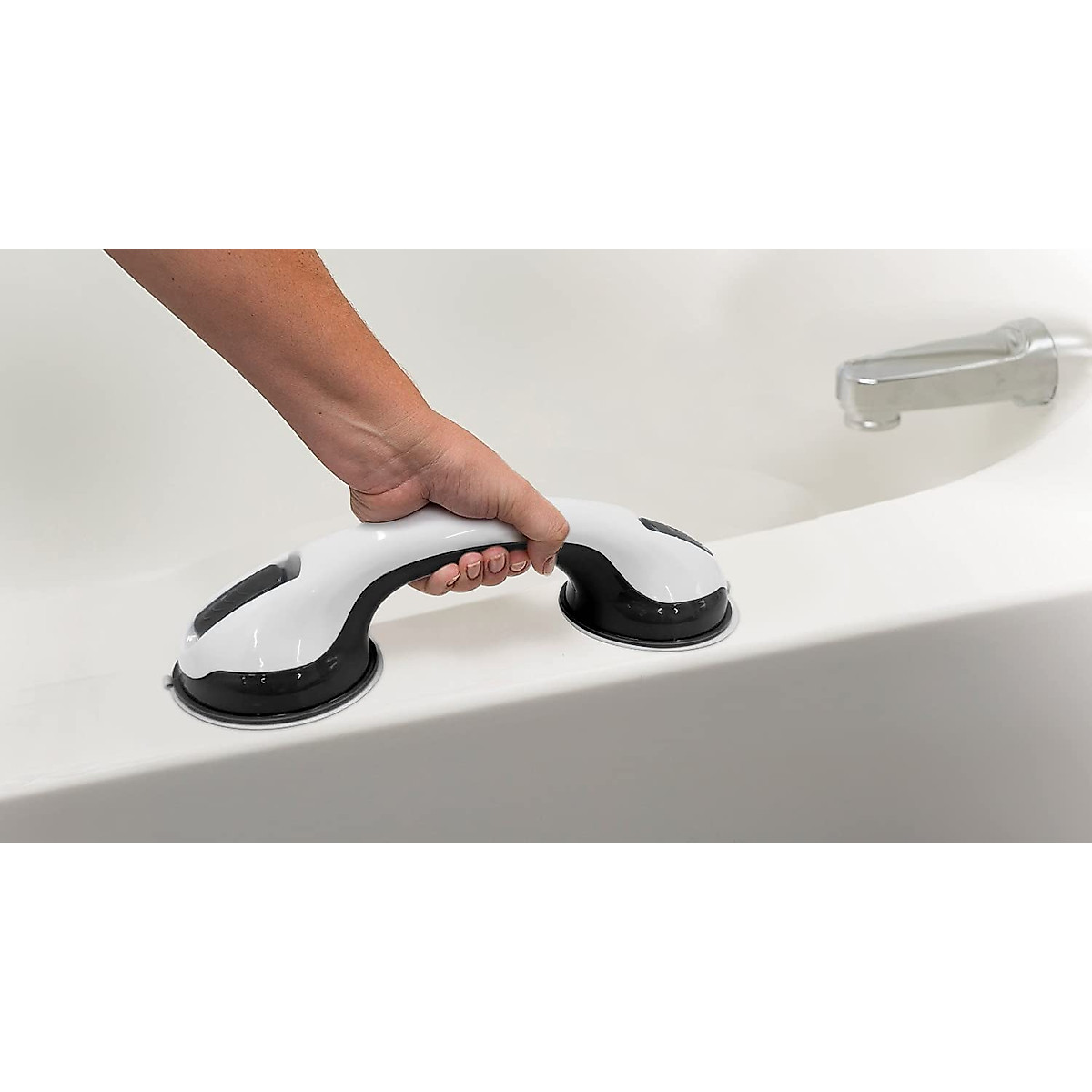 Grab Bars for Shower Heavy-Duty (2Pack)12-Inch ADA Compliant 350lbs Shower Grab Bars for Seniors Shower Handles for Elderly Suction Handicap Safety Handrail for Bathroom Bathtubs Showers Toilet