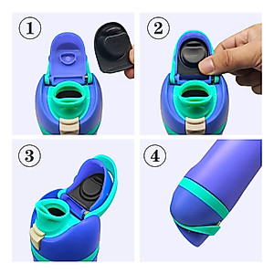 Dapzeosnry 4Pack Replacement Stopper Compatible with Owala FreeSip 19/24/32/40oz Rubber Lid Seal Top Replacement Parts for Owala Silicone Water Bottle Gasket for Owala BPA-Free