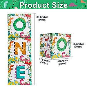 1st Birthday Balloon Box Decorations, One Boxes for 1st Birthday Boys, Dinosaur Birthday Party Supplies Balloon Boxes Dinosaur Birthday Banner Dinosaur Party Favors First Birthday Decorations for Boy