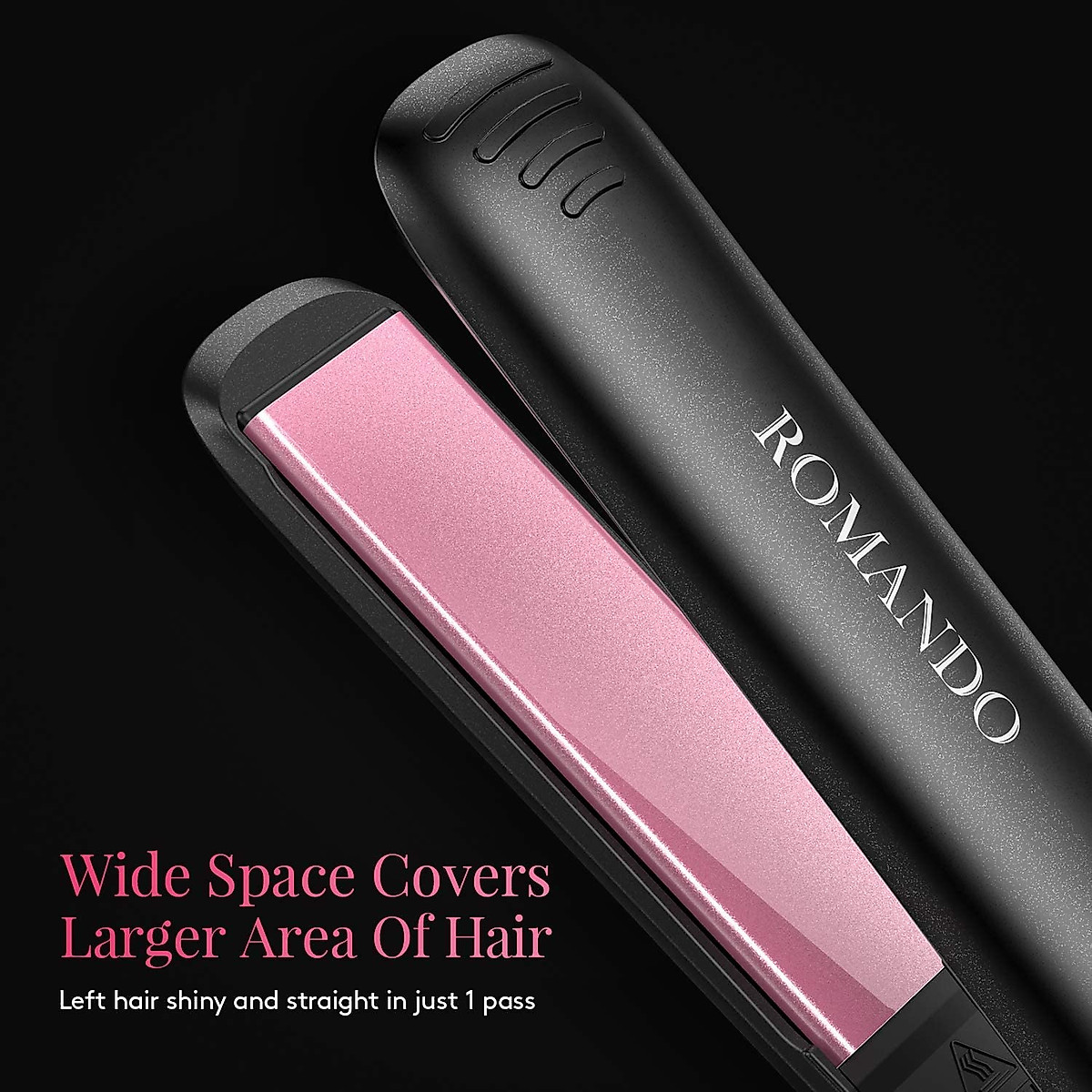 Hair Straightener Flat Iron, 2 in 1 Straightener and Curler