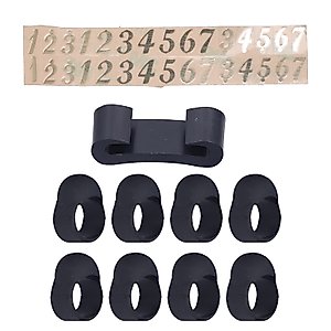 Silicone Drum Finger Sleeve, Standard Sizes Percussion Accessories Soft Drumstick Support Scratch Resistant with Number Sticker for Tongue Drums