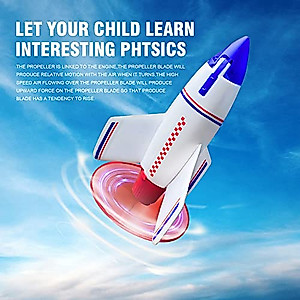 6 Year Old Kids Rocket Launcher Toy, 150 Feet of Flight Altitude Model Rocket Kits with Launch Set, Kids Rocket Ship, Remote Control Rocket Launcher
