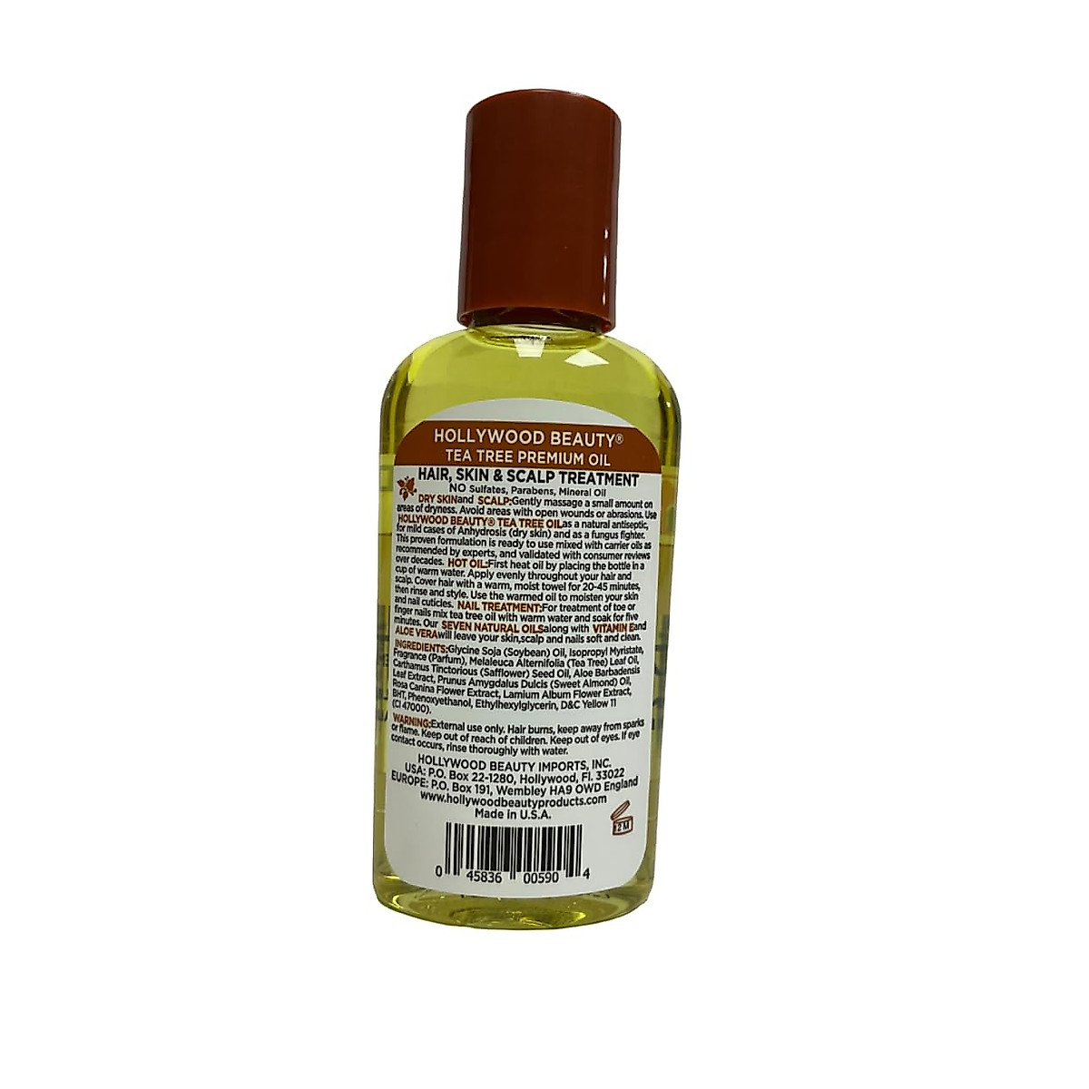 Hollywood Beauty Tea Tree Oil Skin & Scalp Treatment, 2 oz (Pack of 7)