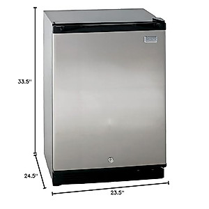 Avanti AR52T3SB Mini Fridge Compact Refrigerator for Home Office or Dorm, Auto Defrost with Reversible Door, Energy Star Rated, Black