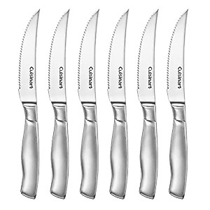 15 Piece Kitchen Knife Set with Block by Cuisinart, Cutlery Set, Hollow Handle, C77SS-15PK