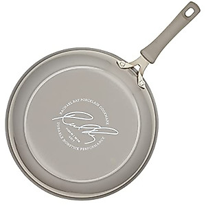 Rachael Ray Cook + Create Nonstick Frying Pans/Skillet Set, 9.5 Inch and 11.75 Inch, Gray