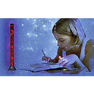 Lightahead Extra Large 4 FT LED Fantasy Bubble Fish Tube Fake Aquarium with Remote Control,10 Fish & 20 Color Light Effects. The Ultimate Sensory Lamp.