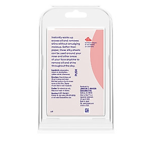 Clean & Clear Oil Absorbing Facial Sheets, Portable Blotting Papers for Face & Nose, Absorbing Blotting Sheets for Oily Skin to Instantly Remove Excess Oil & Shine, 3 x 50 ct