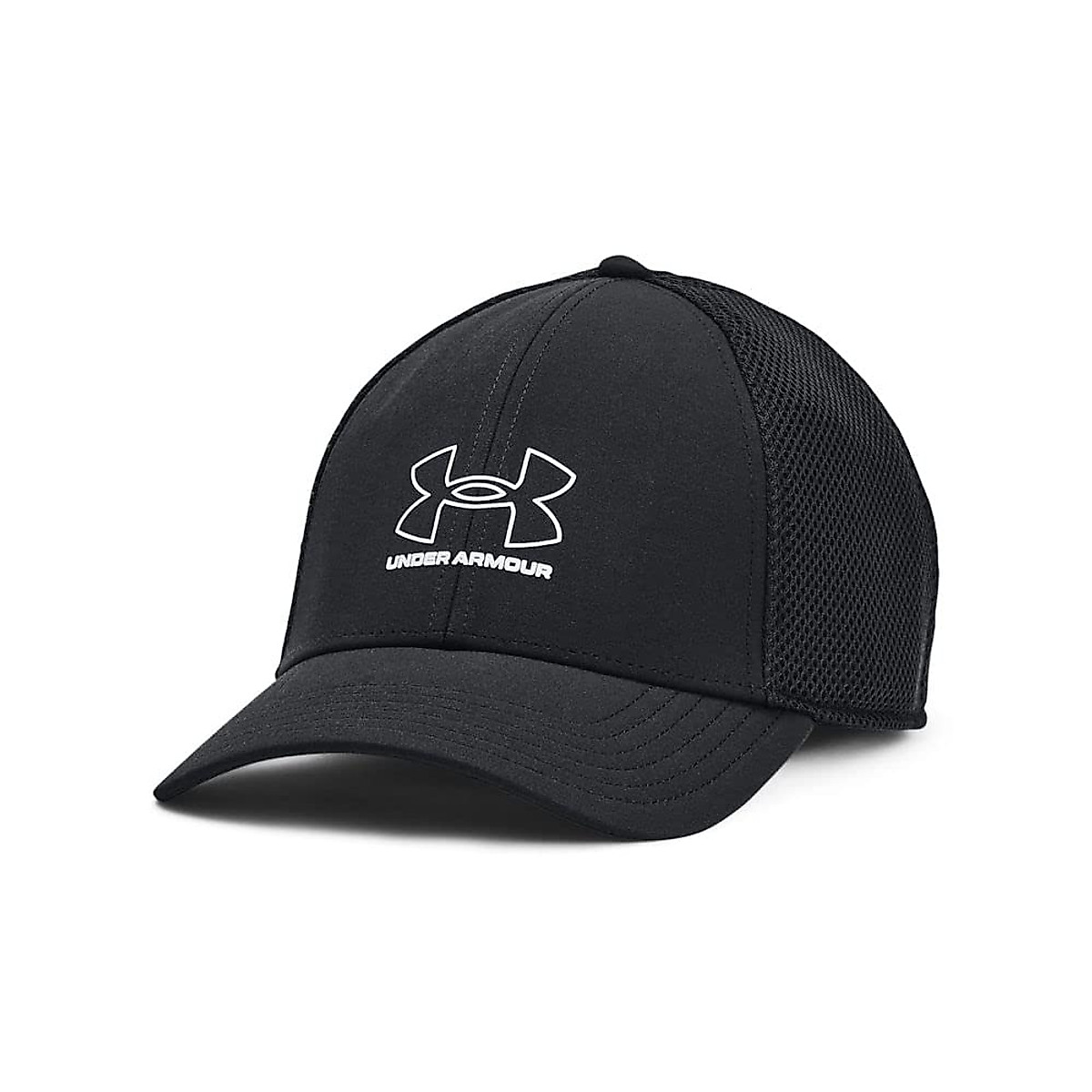 Under Armour Men's Iso-chill Driver Mesh , (001) / Black / White , Large/X-Large