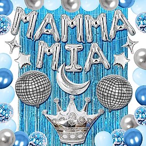 Mamma Mia Party Decorations Dancing Queen Party Decorations 17 Mamma Mia Balloons Banner Disco Mamma Mia Birthday Party Decoration Mamma Mia Bachelorette Party Decoration For Bridal Shower Wedding