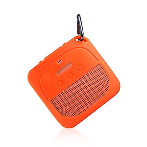XBERSTAR Silicone Cover Sleeve for Bose SoundLink Micro Speaker Soft Silicone Protective Cover Case (Orange)