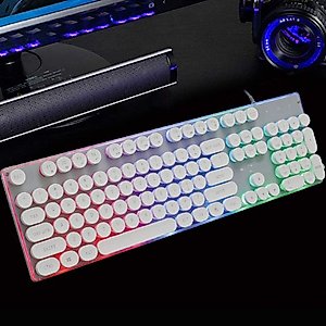 SPLD Keyboards Computer Keyboard-wired Keyboard Punk Gaming Keyboard Mechanical Keyboard Can Be Illuminated-104 Keys