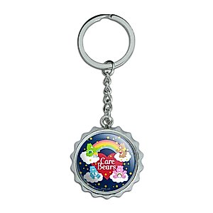 Care Bears Classic Logo Group Keychain Chrome Plated Metal Pop Cap Bottle Opener