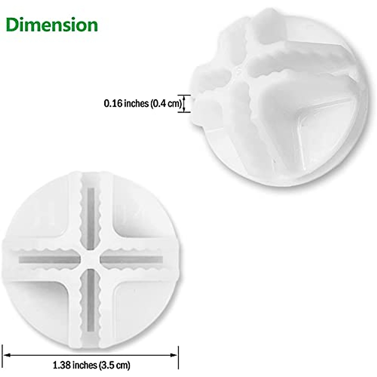 FUNLAX 24pcs Wire Cube Plastic Connectors for Cube Storage, Metal Grid Shelving Unit and Modular Closet Organizer outer diameter is 1.42 inches inner diameter is 0.16 inches (White)