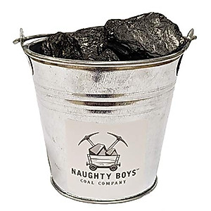 Naughty Boys Coal Company Bucket of Anthracite Coal
