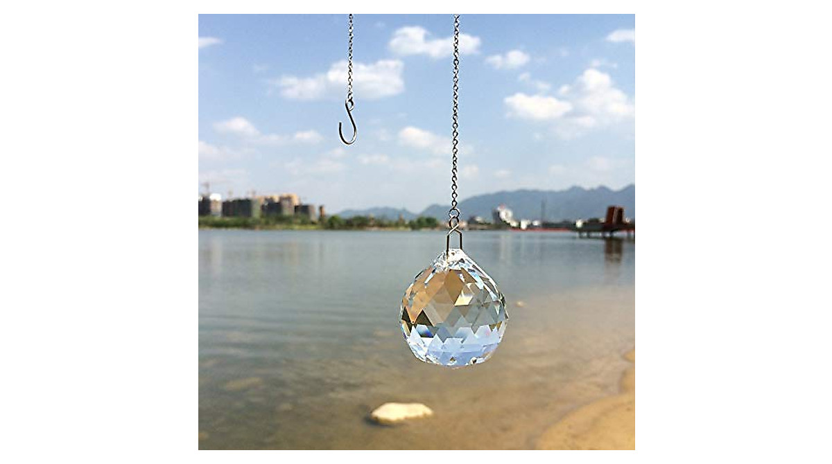 JIHUI Crystal Prism Ball Suncatcher - Pack of 3