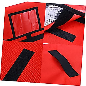 Cabilock Pizza Pizzazz 3pcs Para Comida Backpack Organizer Insert Alimentum Food Bag Pizza Transport Bags Camping Insulated Bag Tote Bag Pizza Bag Storage Bag Pizza Warmer Bag Red Totebags