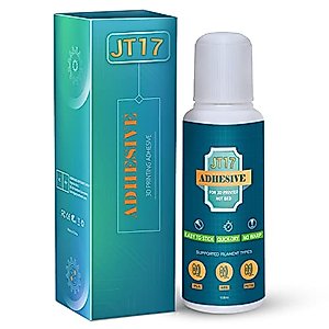 3D Printer Adhesive Glue for Build Plates, Perfect First Layer Adhesion, Easy Release, Prevents Warping on Heat Bed for PLA ABS PETG Filaments, 3.6 fl oz (108mL) XZN JT17