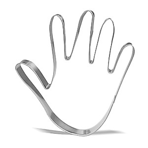 Keewah 4.8 inch Hand Cookie Cutter - Stainless Steel