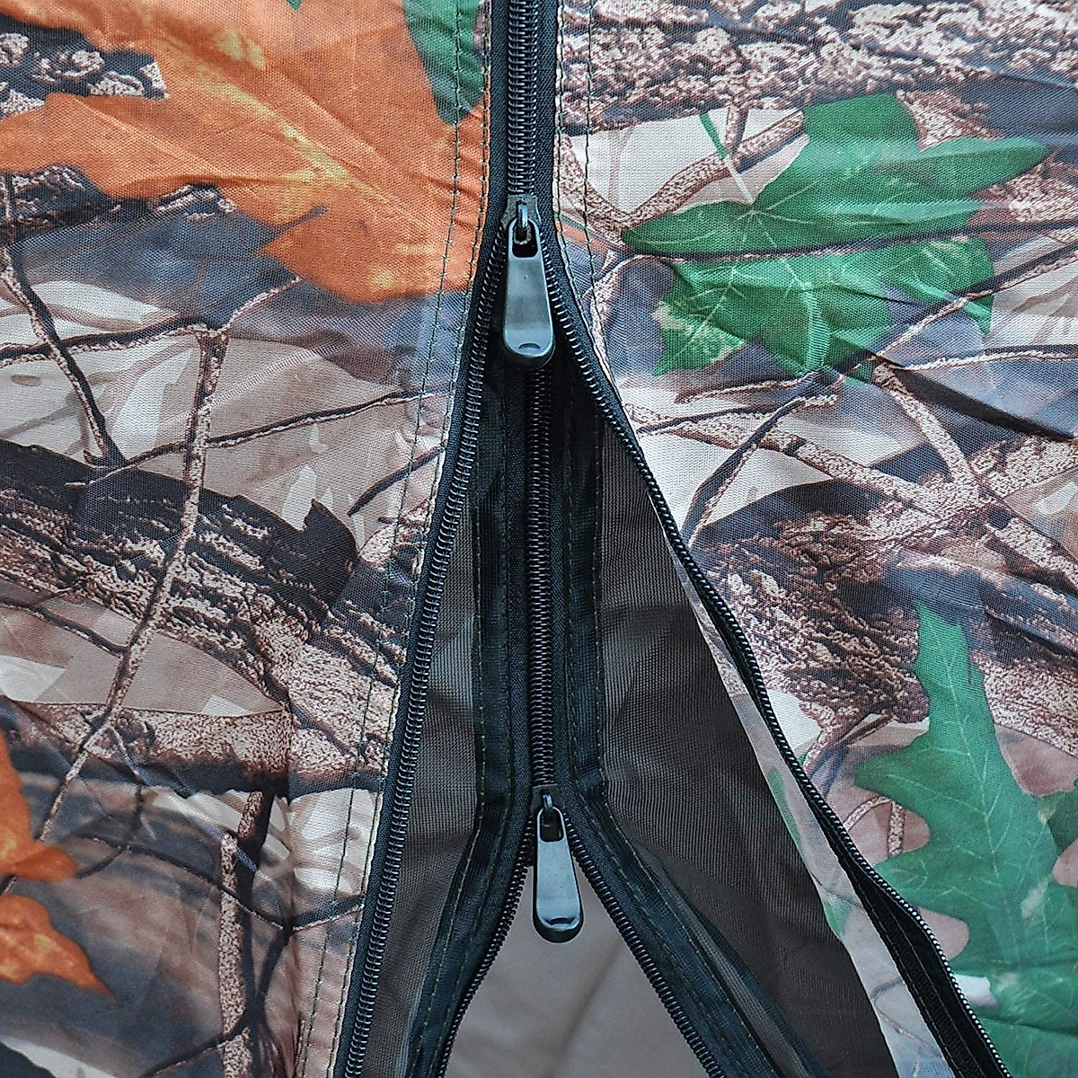 BZTANG Explorer Outdoors 3-4 Persons Camouflage Camping Hiking Easy Setup Instant Pop up Tent (Maple Leaves Green)