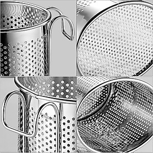 POPGRADE Utensil Drying Rack Silverware Caddy for Countertop, Stainless Steel Utensil Holder for Dish Rack, Silverware Drying Rack Holder Utensil Caddy Cutlery Rack, Chopstick Dishwasher Basket