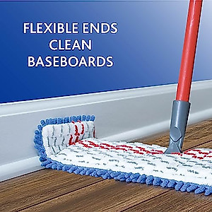 O-Cedar Hardwood Floor 'N More Microfiber Flip (4-Pack) Mop Refill, 4 Count (Pack of 1)