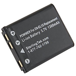 STK EN-EL10 Battery for Nikon Coolpix S3000, S4000, S220, S570, S210, S230, S60, S205, S80, S200, S600, S5100, S520, S700, S500, S510