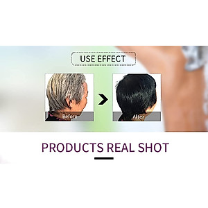 Black Hair Dye Shampoo for Men and Women, 400ml: Permanent Black Hair Dye Shampoo for dark hair with Natural ingredients, Ammonia-free black hair dye shampoo