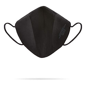 SwissGear Black Reusable Washable & Water-Resistant No-Fog Face Mask with Nose Wire, 1 Count (Pack of 1)