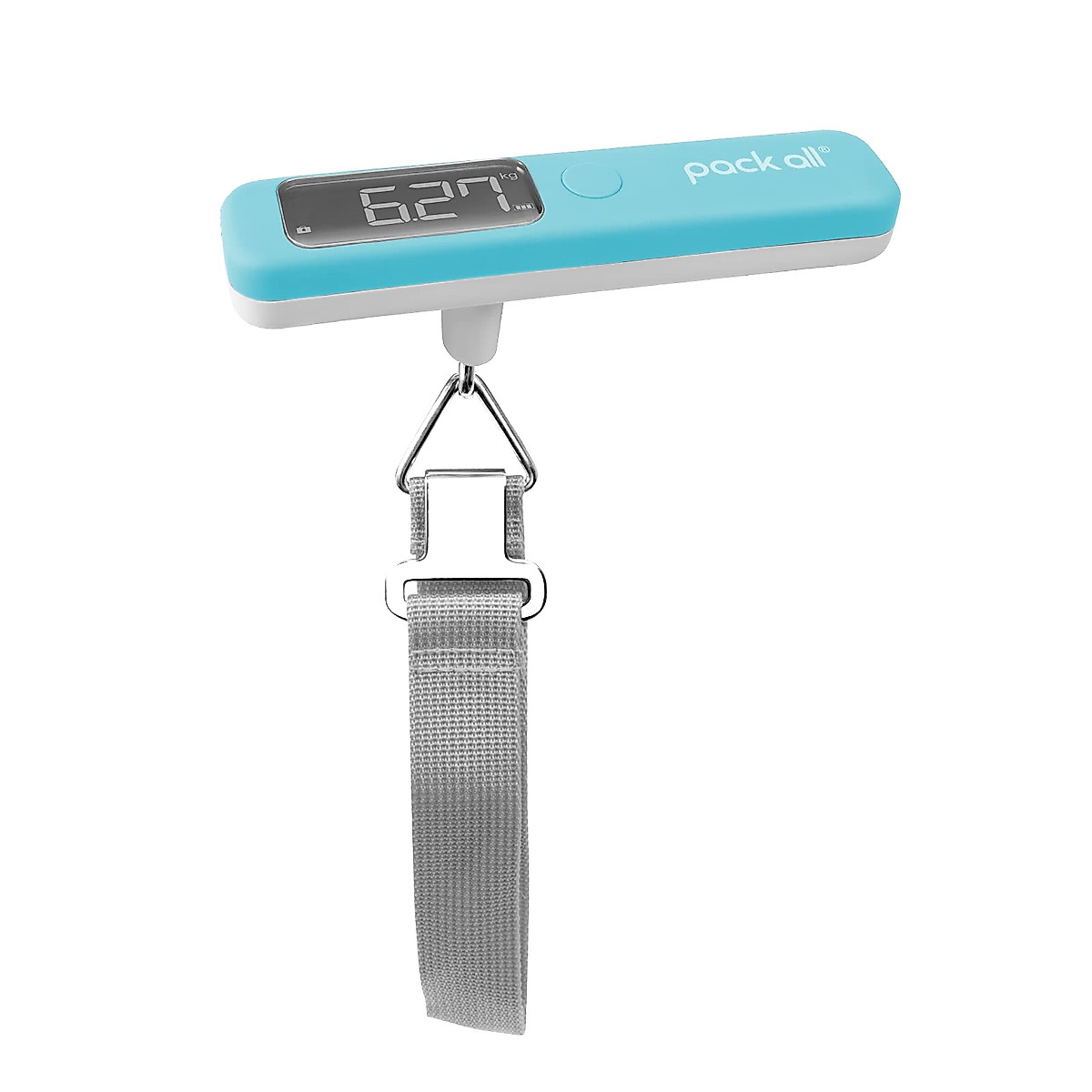 pack all 110 Lbs Luggage Scale, Digital Handheld Luggage Scale, Travel Weight Scale for Luggage with Backlit LCD Display, Battery Included (Blue)