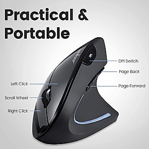 Ergonomic Bundle PERIBOARD-612 Wireless Ergonomic Keyboard with PERIMICE-713 Wireless Vertical Mouse