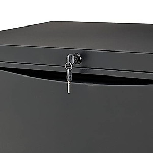 Global Industrial 36"W Premium Lateral File Cabinet, 5 Drawer, Black