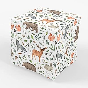Stesha Party Woodland Wrapping Paper Forest Animal Baby Gift Wrap - 30 x 20 Inch (3 Sheets)