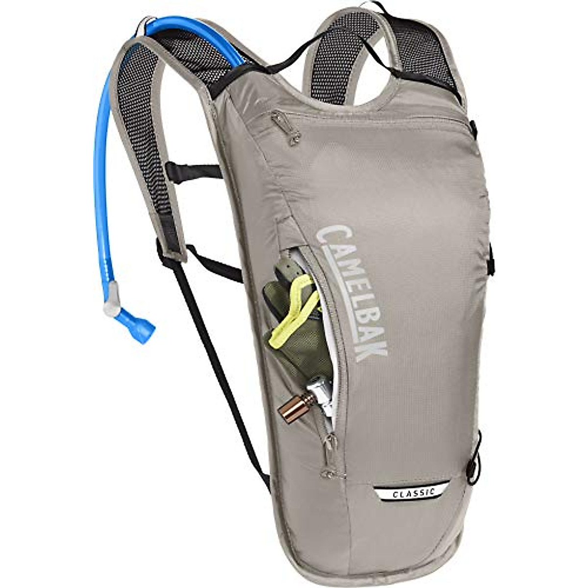 CamelBak Classic Light Bike Hydration Pack 70oz, Aluminum/Black
