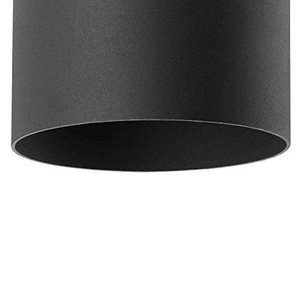 Progress Lighting Cylinder Collection 6" Modern Outdoor LED Wall Lantern Light Black