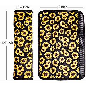 Daulesho 2Pcs Car Seat Belt Cover Pads Crytal Butterfly Print Shoulder Seatbelt Pads Cover, Safety Belt Strap Shoulder Pad for Adults and Children Purple