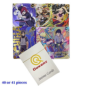 Ouwanz 𝐍𝐚𝐫𝐮𝐭𝐨 𝐜𝐚𝐫𝐝𝐬 Anime Rare Collection Trading Cards 1 Box /40 Japanese Ninja Anime Character Cards.