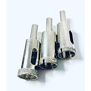 DrillGlass 9/16" Diamond Core Drill Bit (3 Pack) for Glass and Tile | Free Beginner's Drilling Guide | You’ll Drill Glass and Tile (916DHS-3)