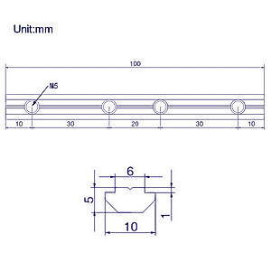 Yeebyee Straight Line Connector 3.9"Joint Bracket with Screw for 0.24" Slot 2020 Series Aluminum Extrusion Profile, 10pcs/Pack (Silver-Straight Bracket-20Series)