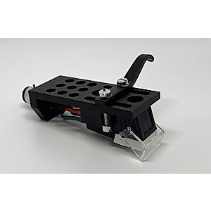 Pfanstiehl Cartridge and Stylus,Conical needle and Black Headshell with mounting bolts for Technics SL-1200,SL-1210,SL-1600,SL-1610,SL-1700,SL-235,SL-23A,SL-B2,SL-B202,SL-B205,SL-B3