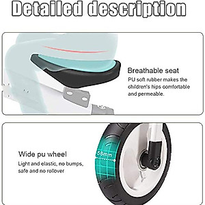 SZNWJ Ygqtbc 4 in 1 Kids Trike Enlarged Children Walker with Parent Steering Push Handle,Folding Balance Bike for 1-6 Years Old Boys Girls (Color : B)