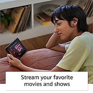 Certified Refurbished Amazon Fire 7 tablet, 7” display, 32 GB, 10 hours battery life, light and portable for entertainment at home or on-the-go, (2022 release), Denim